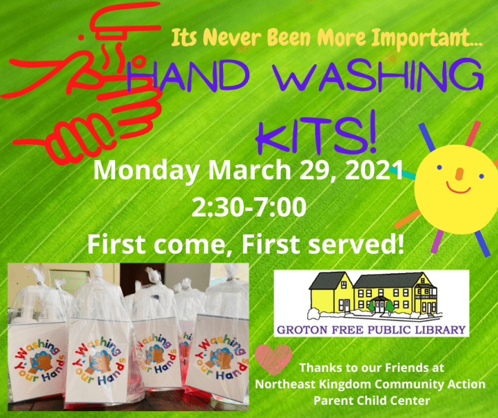 Hand Washing Kits! – Groton Free Public Library